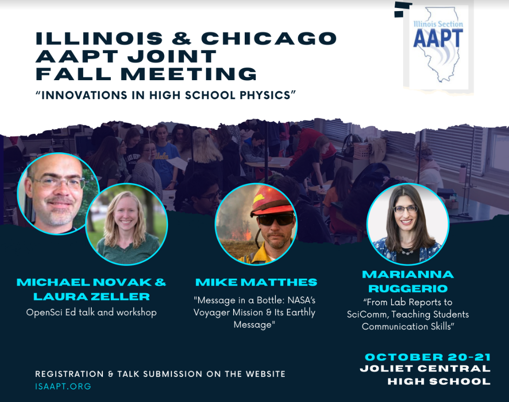 Speaking at IL/Chi AAPT Meeting – Physics.Teacher.Momma.